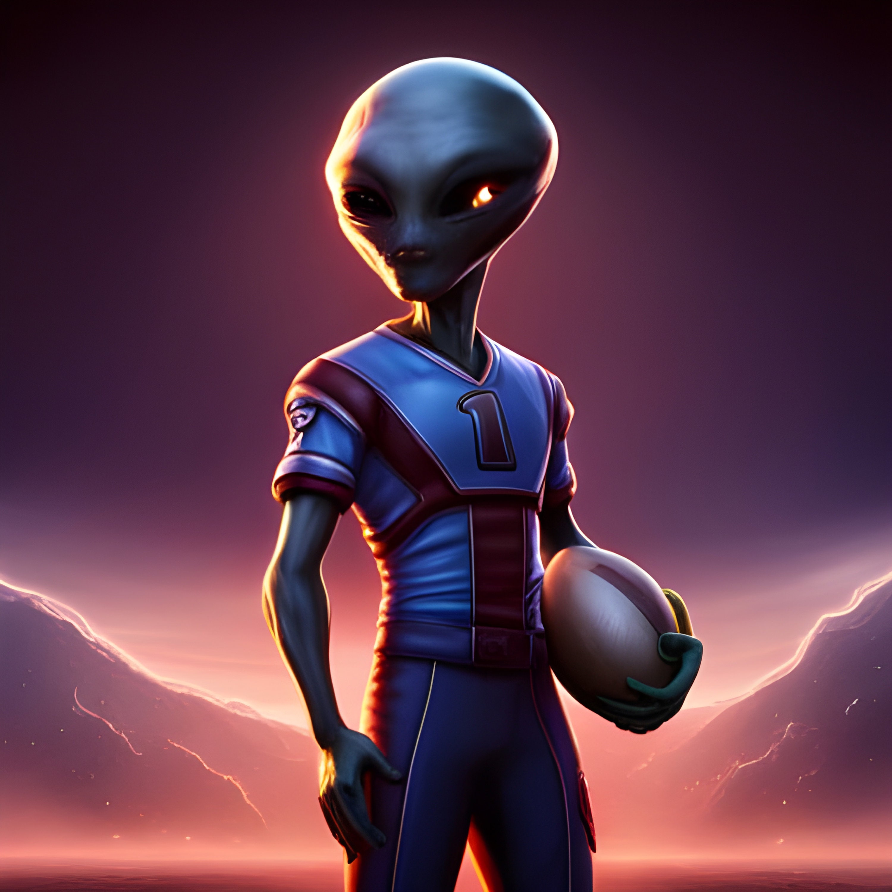 E.J. Gold "alien Sports League Football - Rich Faymus Rookie Card ...