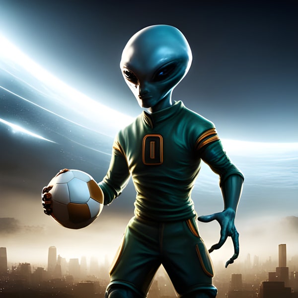 Alien Soccer - Etsy