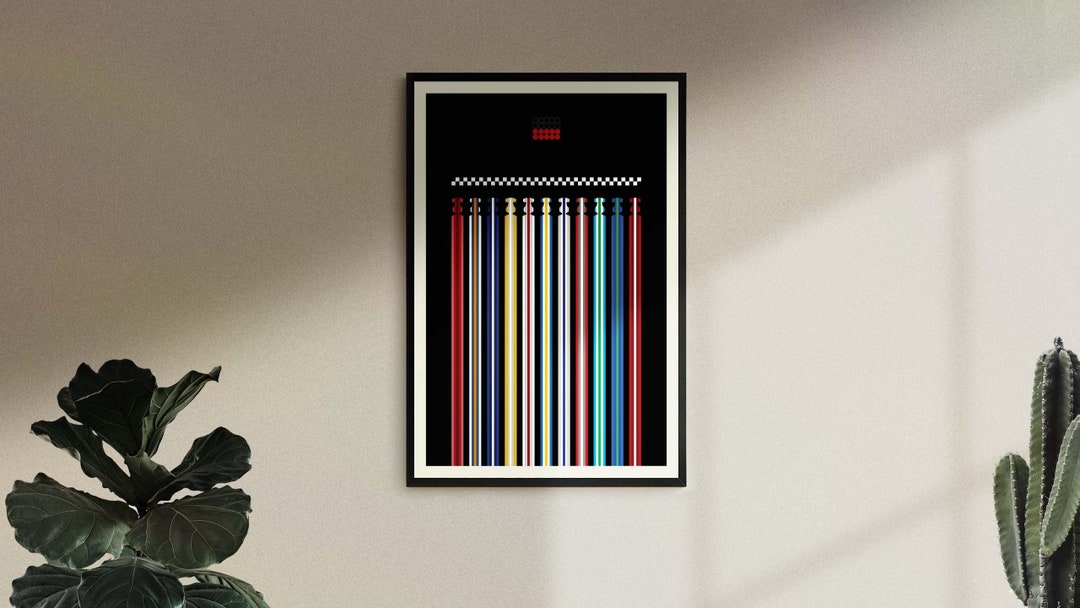 Minimal F1 Grid Poster for Car Enthusiasts, Car Art - Etsy
