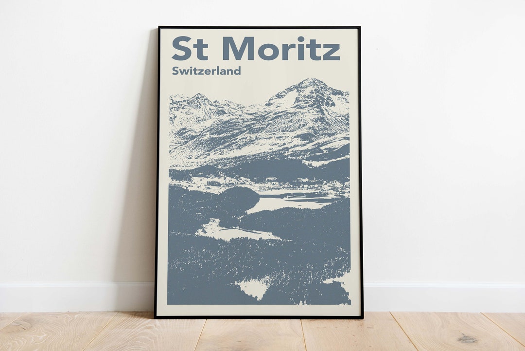 St. Moritz Poster-ski Enthusiast Digital Download - Etsy