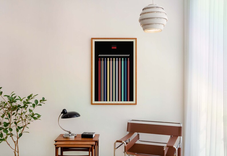 Minimal F1 Grid Poster for Car Enthusiasts, Car Art - Etsy