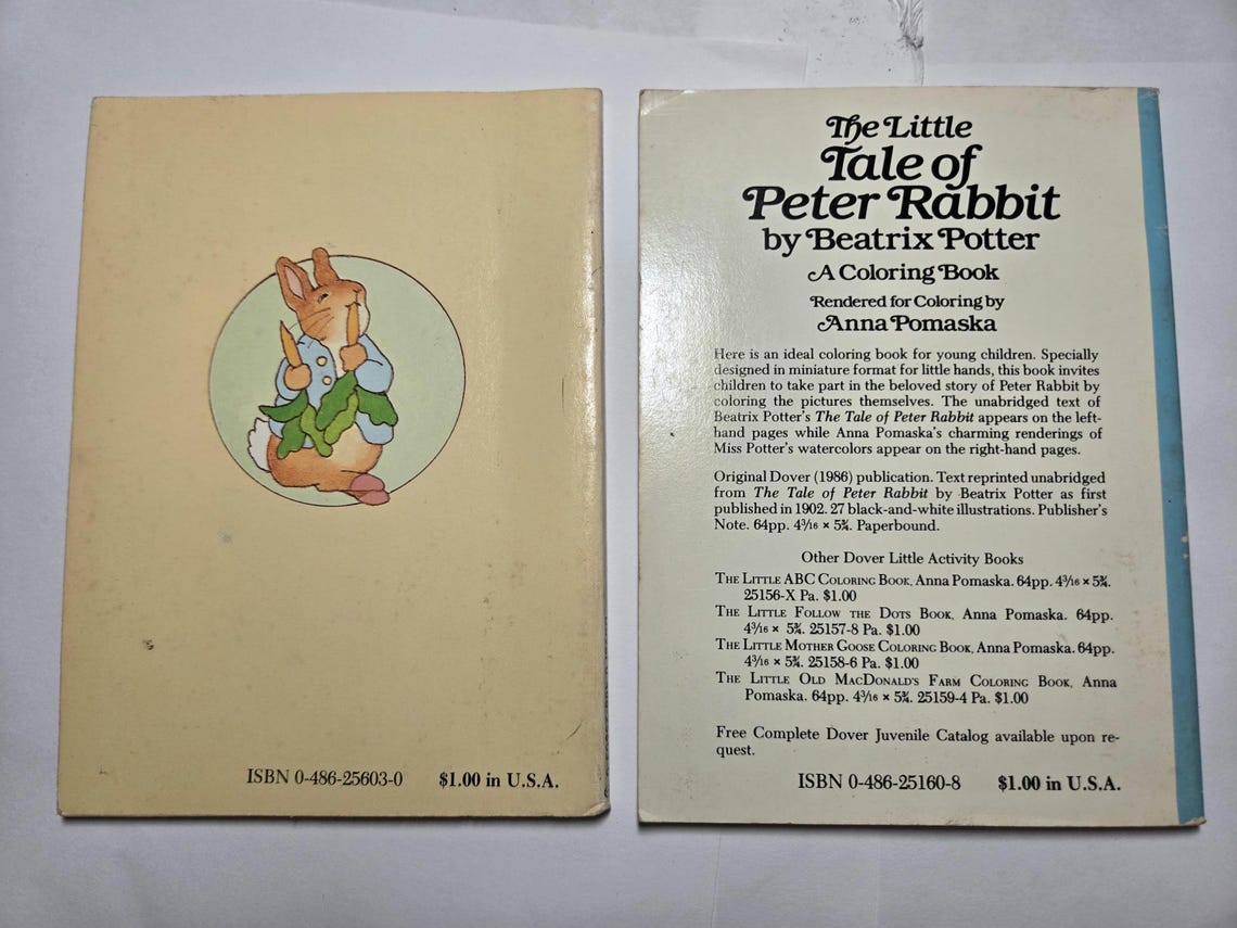 1982-1988 Dover Paper Doll Books and Coloring Book - Etsy