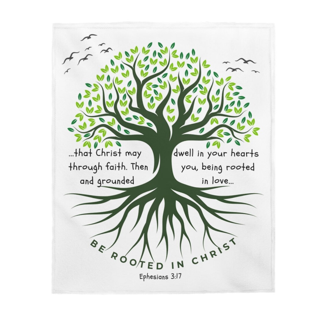 Be Rooted in Christ Inspirational Tree Healing Scriptures Prayer Bible ...