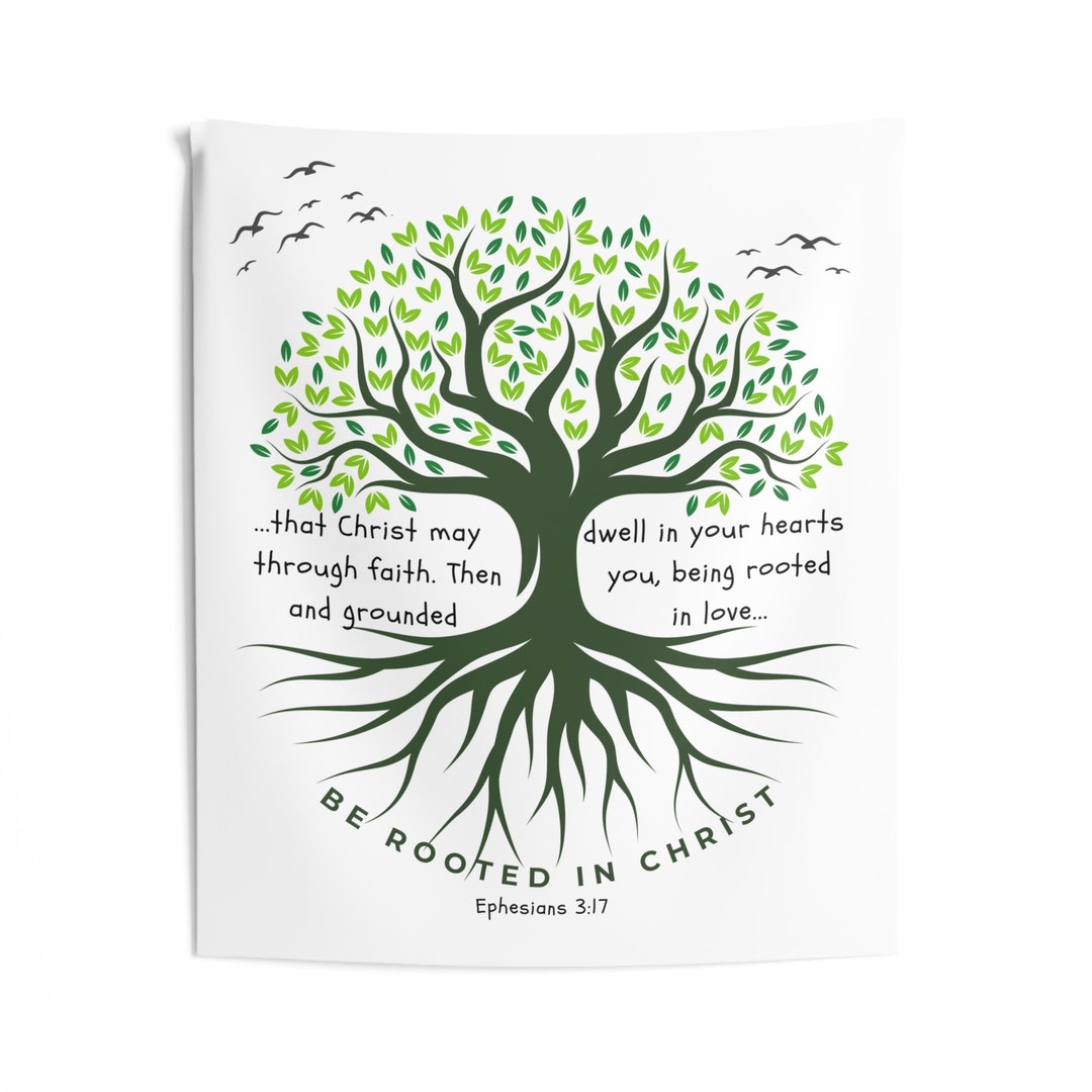 Be Rooted in Christ Inspirational Tree Healing Scriptures Prayer Bible ...