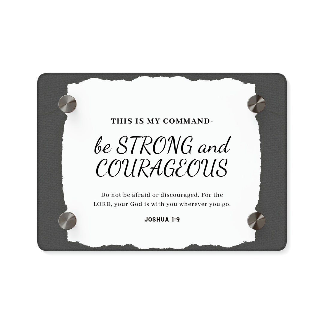 Charcoal Bible Verse in Acrylic Wall Art Panel, Great Housewarming ...
