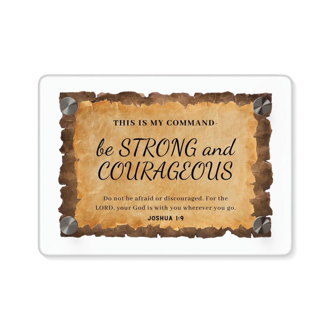 Bible Verse in Acrylic Wall Art Panel, Great Housewarming Christian ...