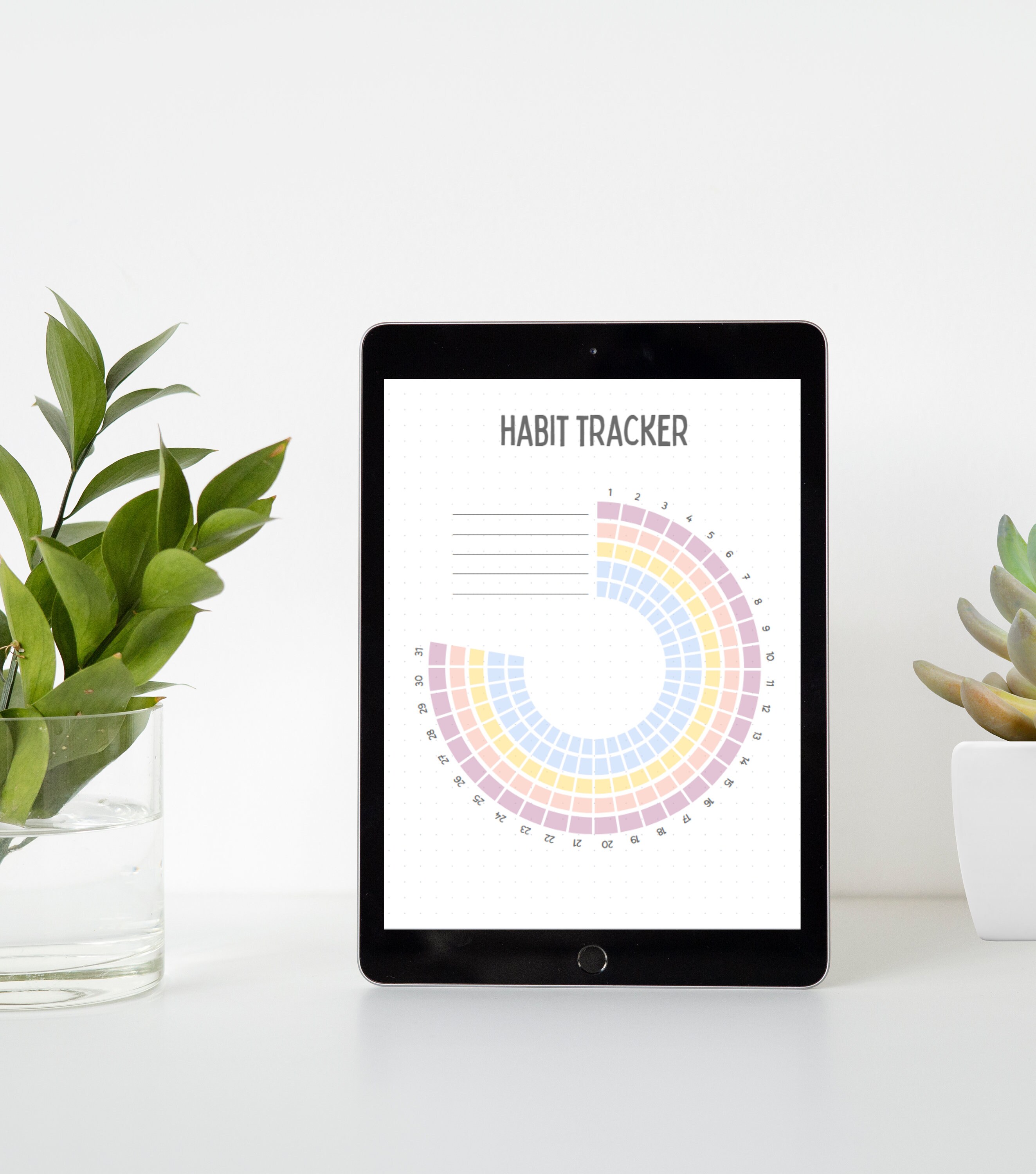 Goodnotes Habit Tracker Editable PDF, Daily Habit Tracker Printable ...