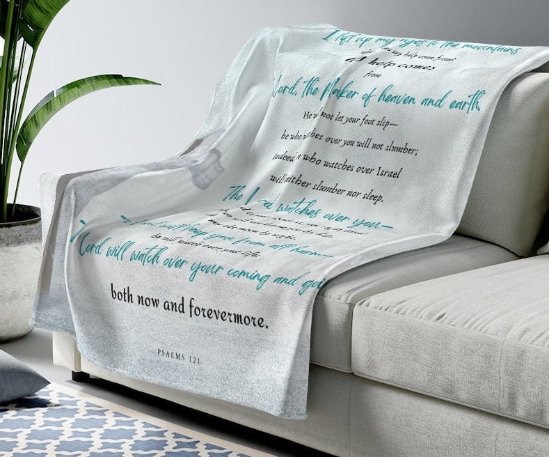 Healing Scriptures Cross Prayer Bible Verse Gift Throw Blanket ...