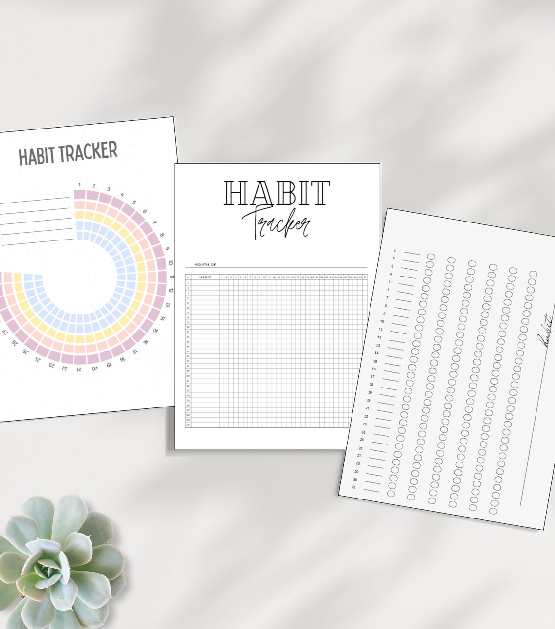 Goodnotes Habit Tracker Editable PDF, Daily Habit Tracker Printable ...