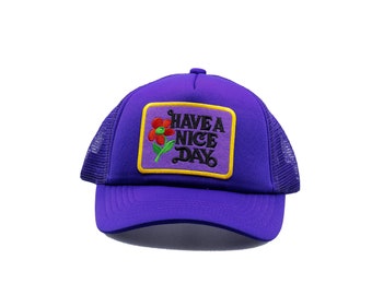 Purple Trucker Hat - Etsy