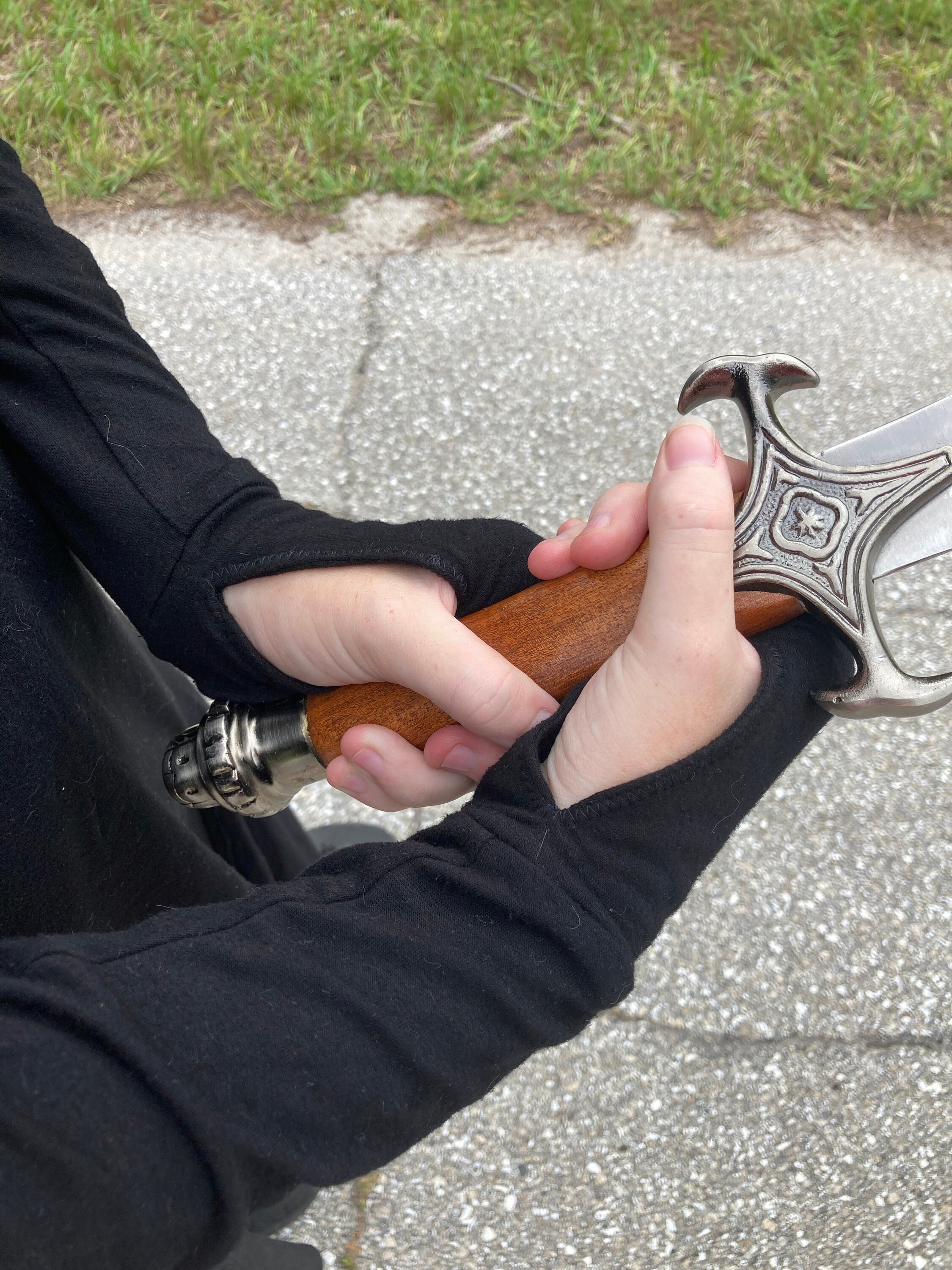 Renaissance Cosplay Costume Assassin Cloak Steampunk Long Black Hooded ...