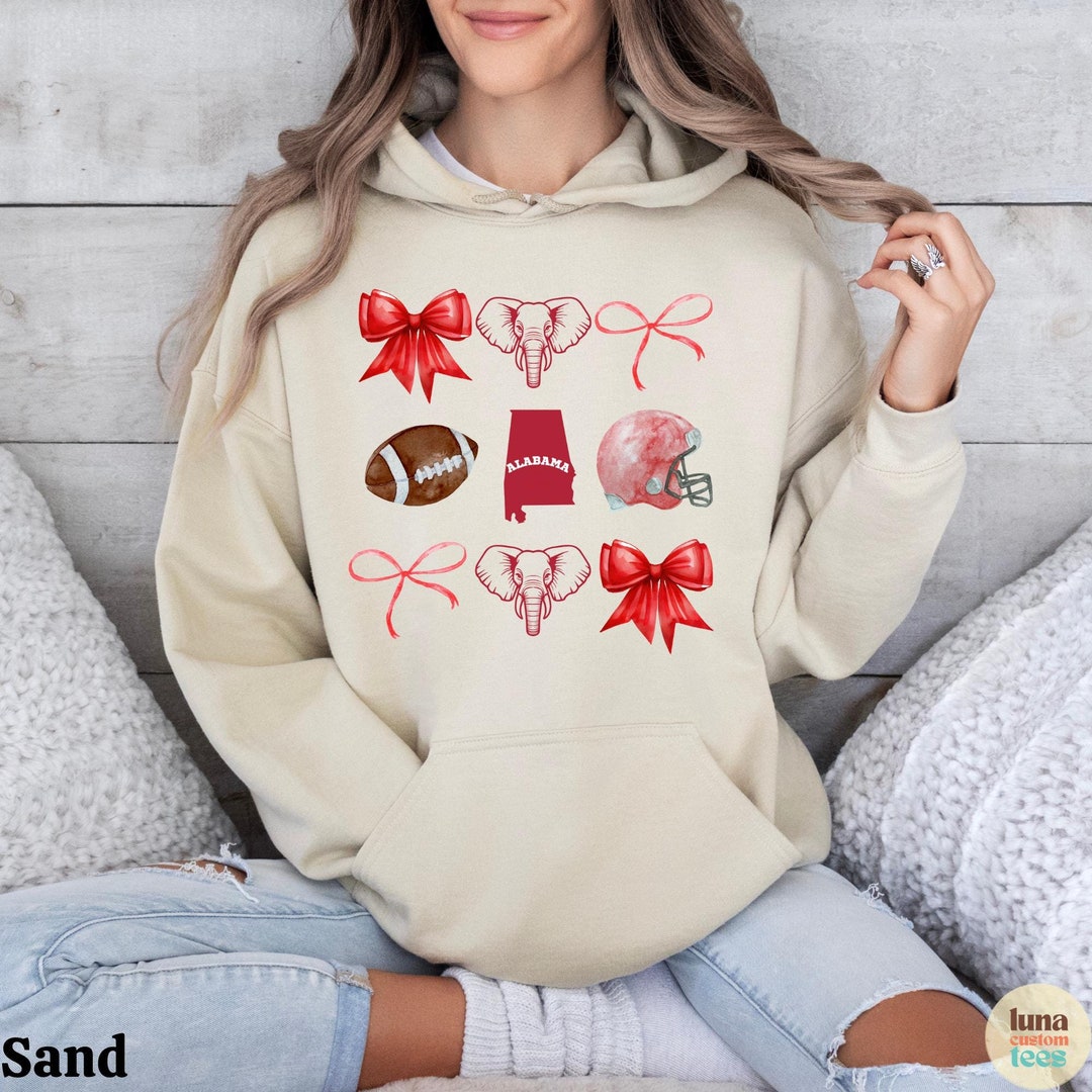 Alabama Bow Aesthetic Game Day Tee | Alabama Football Fan Shirt ...