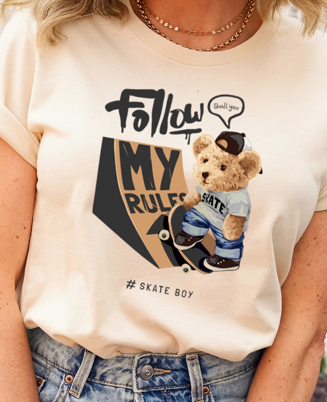 Skate Boy Teddy Bear Shirt, Cool Bear Pocket Shirts, Funny Bear Tee ...