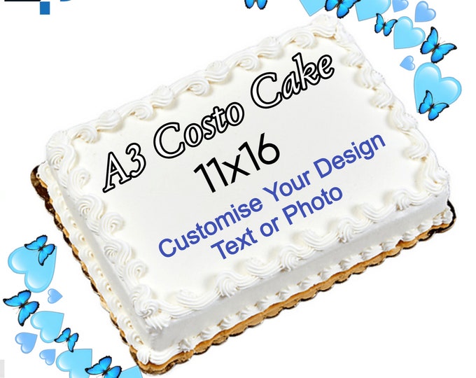 Edible Cake Topper on Frosting Sheets A4 - 8x10 and 11 X16 - A3 Costco ...