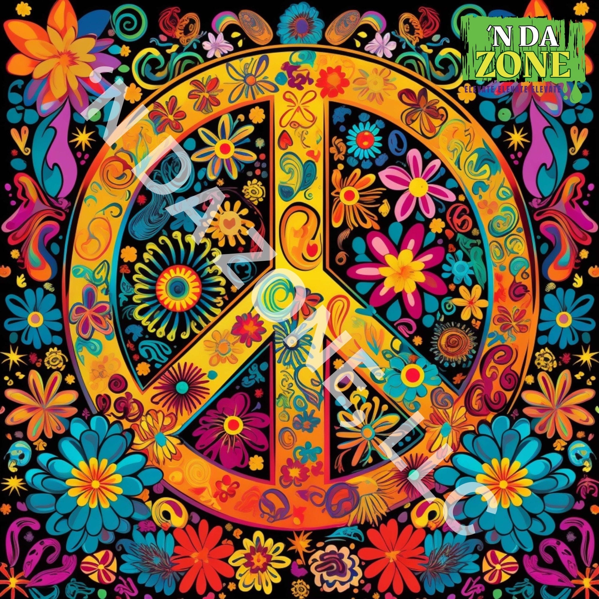 Psychedelic Peace Wallpaper