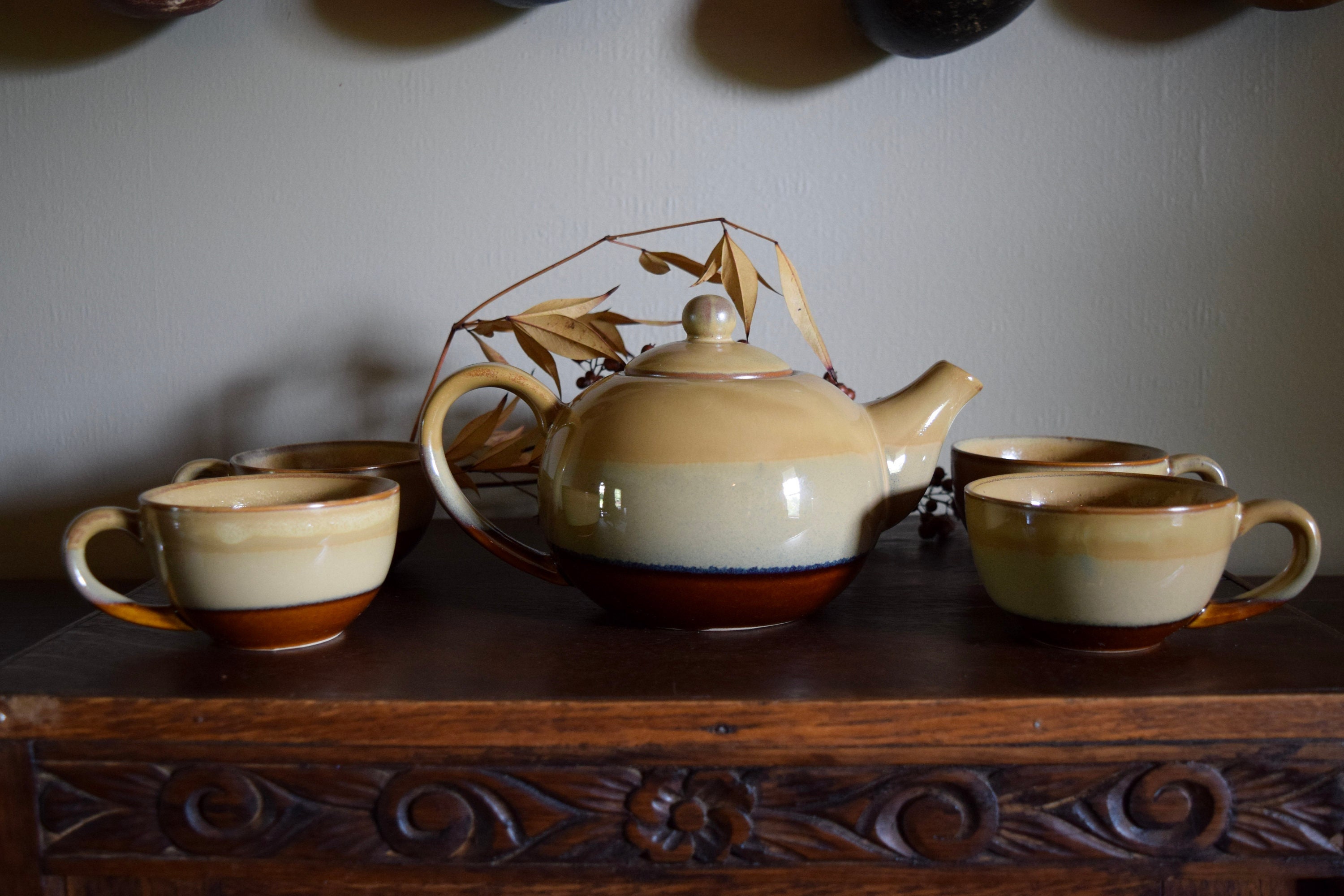 Handmade Stone Tea Set - Etsy