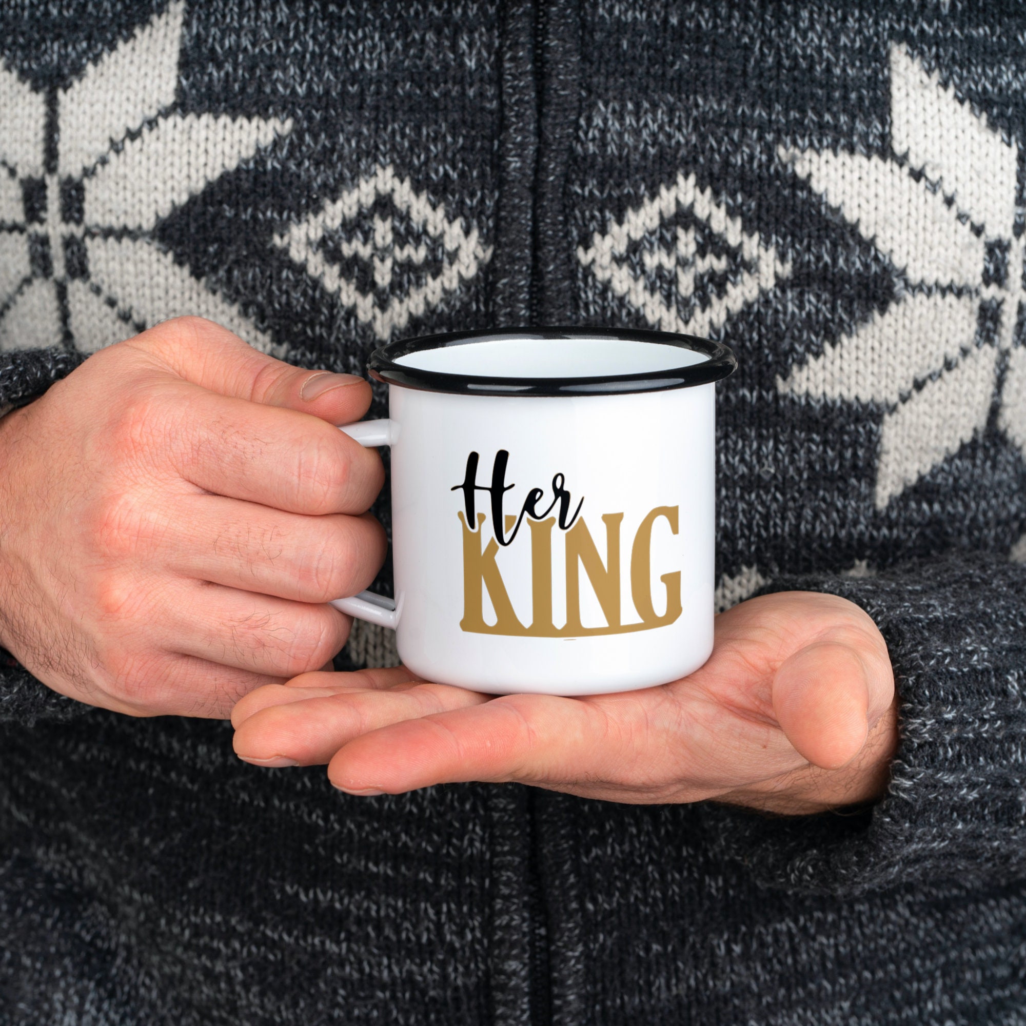 Her King / His Queen SVG Digital Download, Clipart, Cut Files for ...