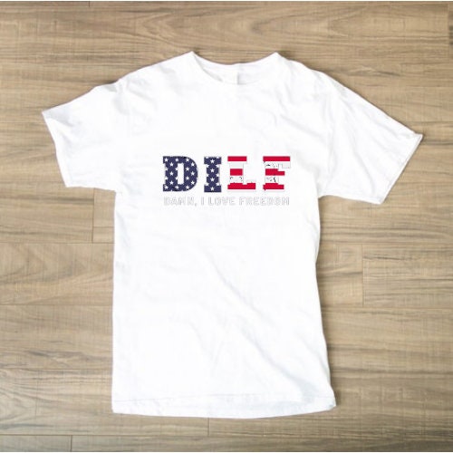 DILF Damn I Love Freedom Transparent Background SVG - Etsy