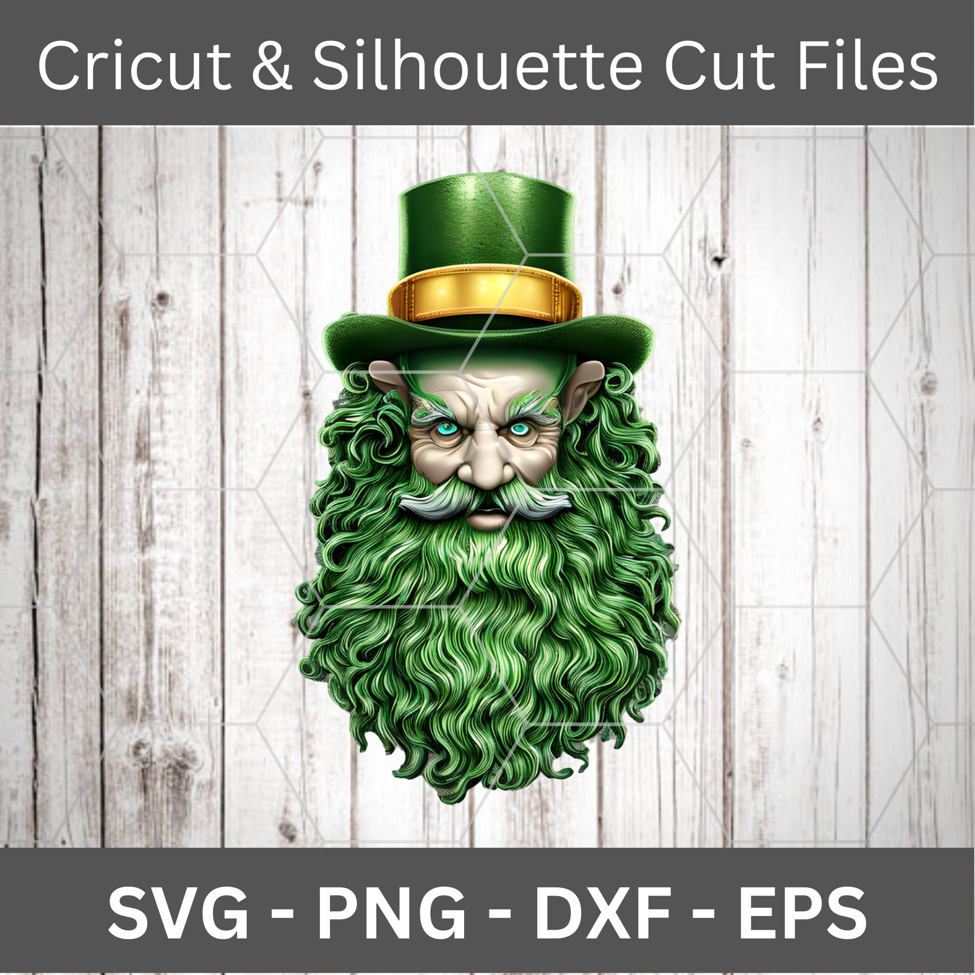 Leprechaun Face SVG, Clipart, Archivos Cortados para Cricut ...