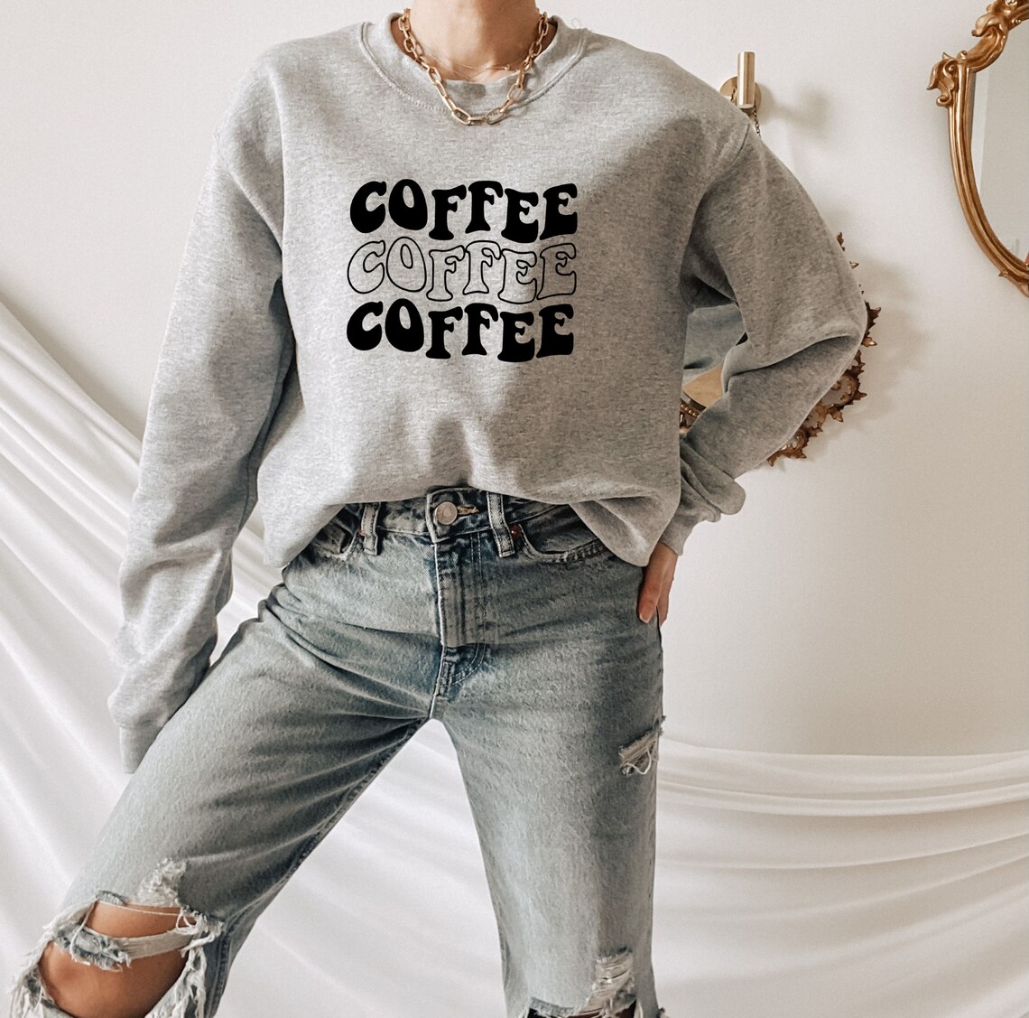 Coffee Sweatshirt Unisex Women's Sweatshirt Coffee - Etsy