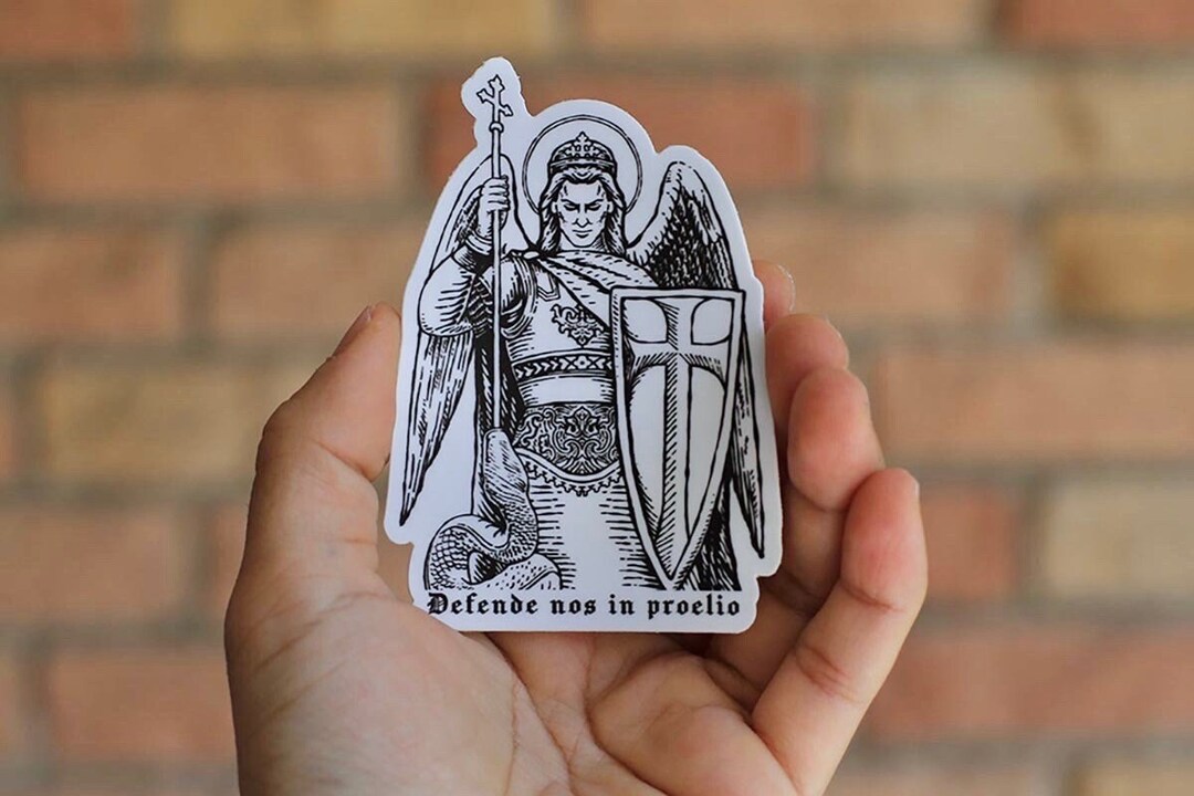 St. Michael the Archangel Catholic Sticker - Etsy