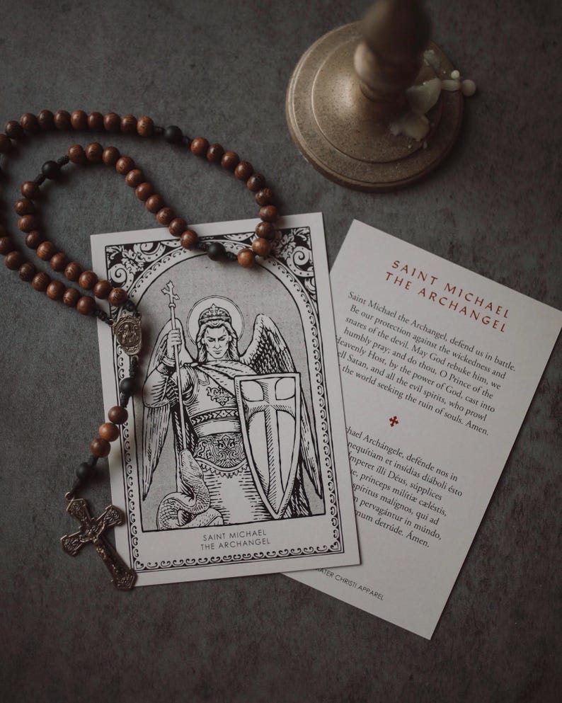 4x6 St. Michael the Archangel Prayer Card - Catholic Holy Card ...