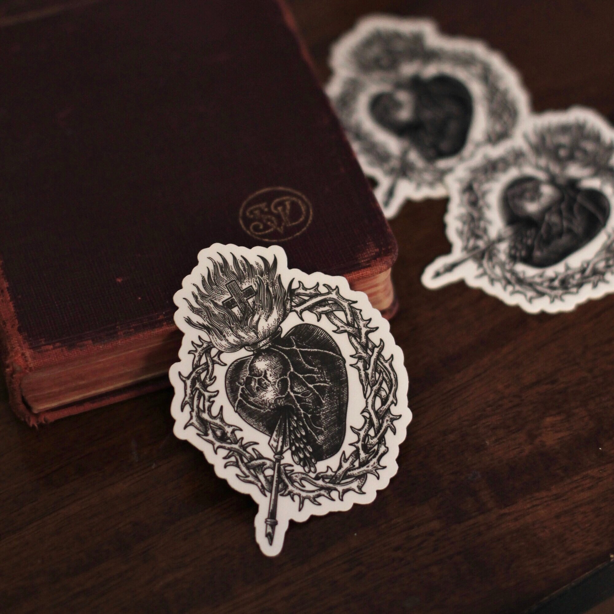 Sacred Heart of Jesus Sticker Catholic Sticker - Etsy