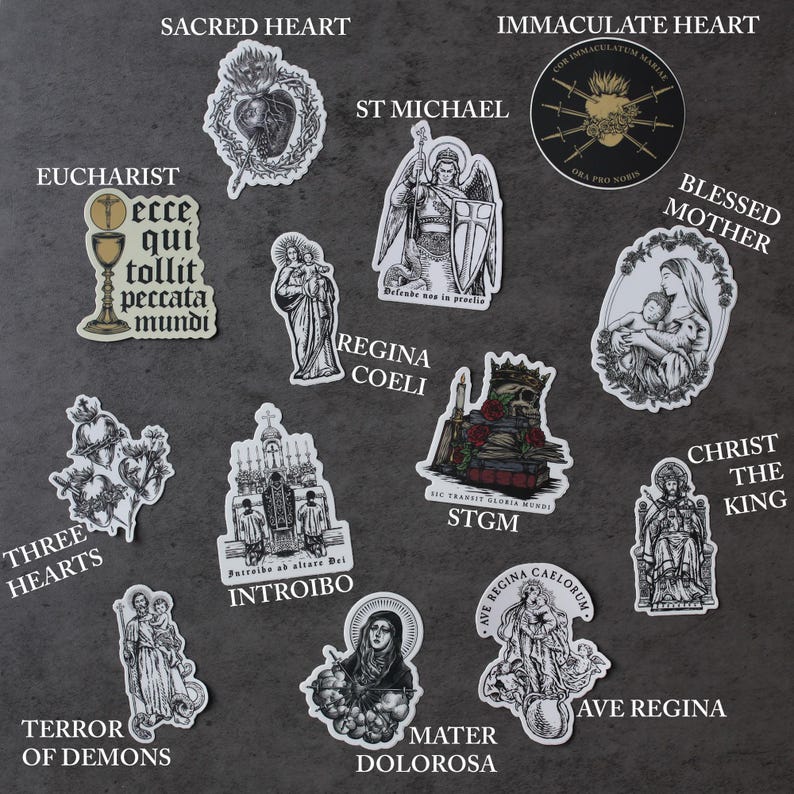Catholic Sticker Bundle - Etsy