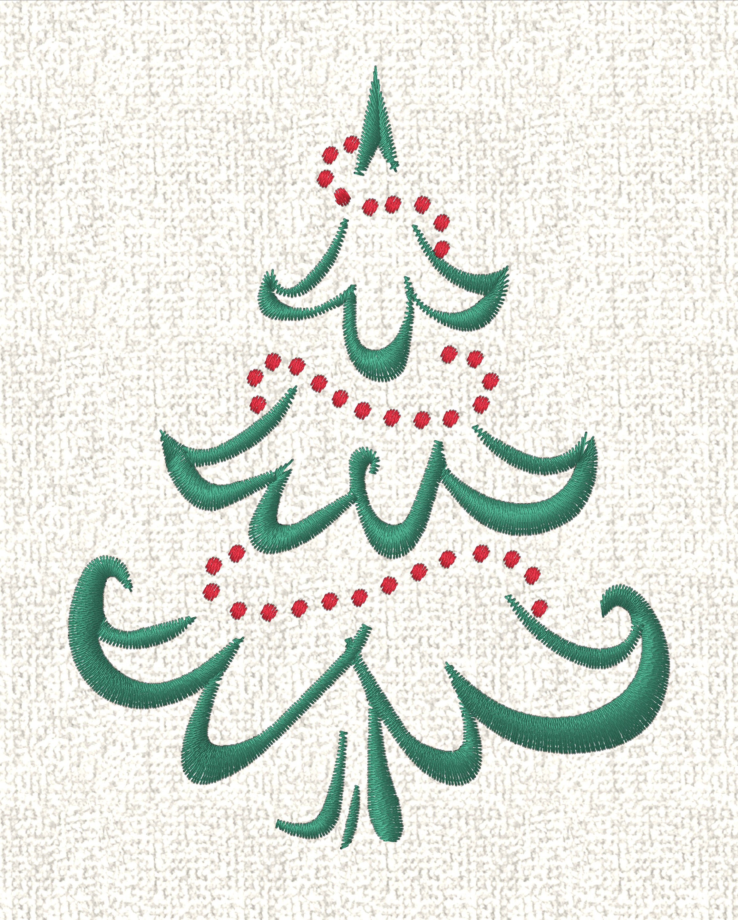 Christmas Tree Embroidery Design - Etsy