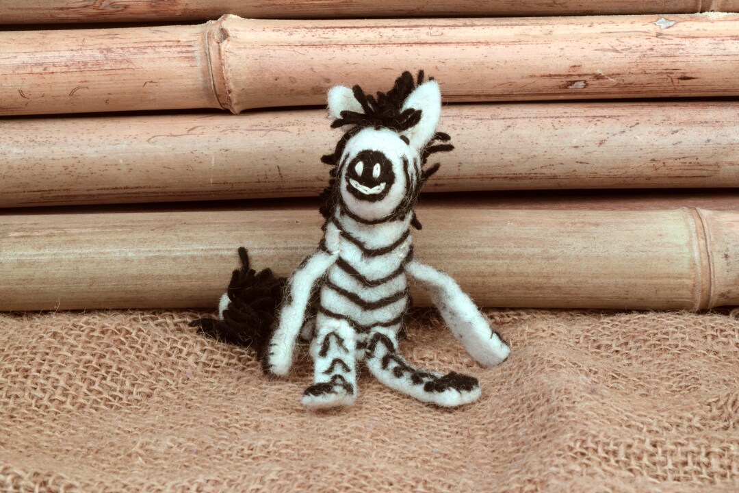 Kids' Zebra Finger Puppet - Etsy