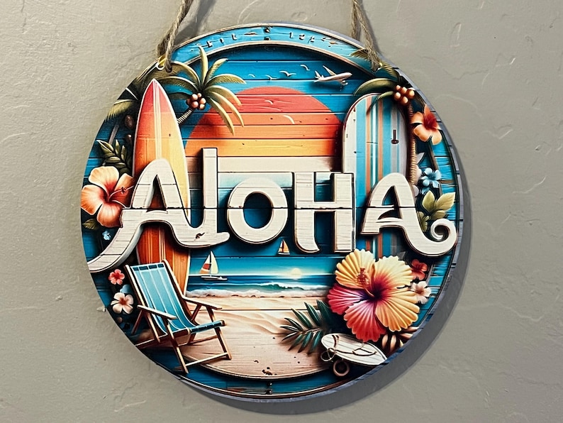 Aloha Wooden Sign - Etsy