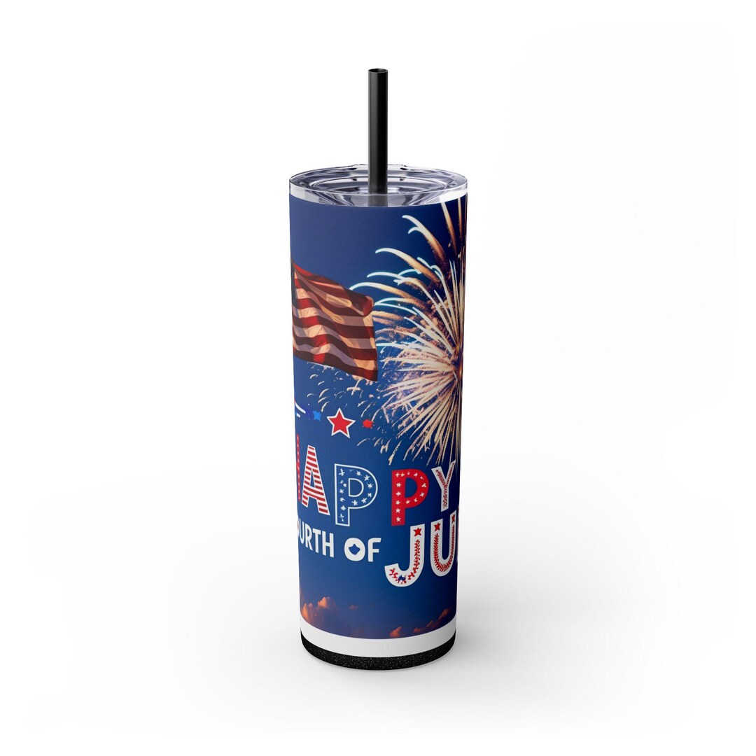 Independence Day Skinny Tumbler, 20oz | Fourth of July Drinkware, Star ...
