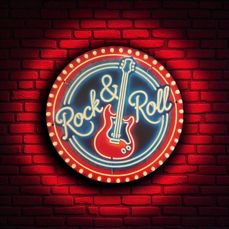 Neon Rock Sign - Etsy