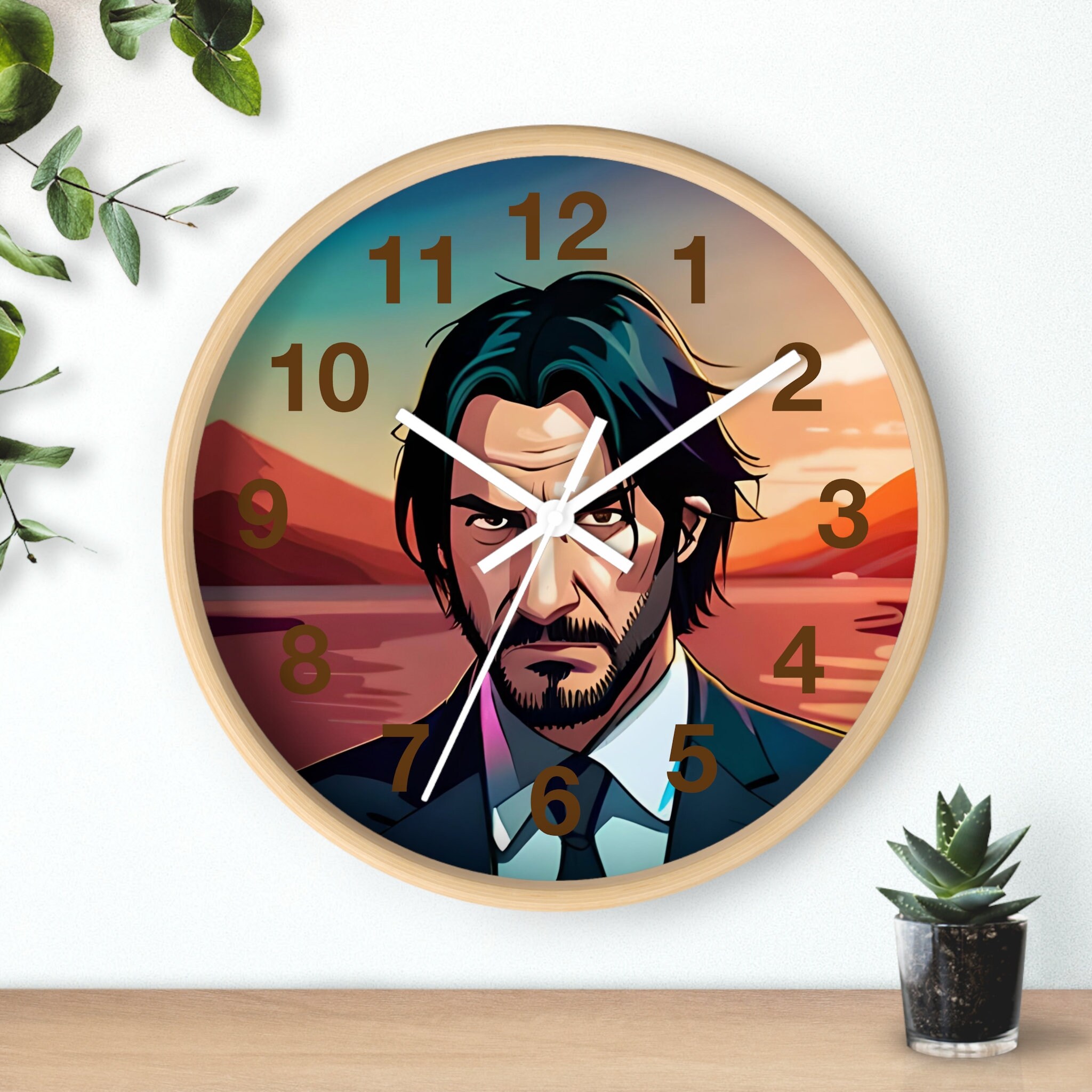Wall Clock John Wick Under the Sunshine - Etsy