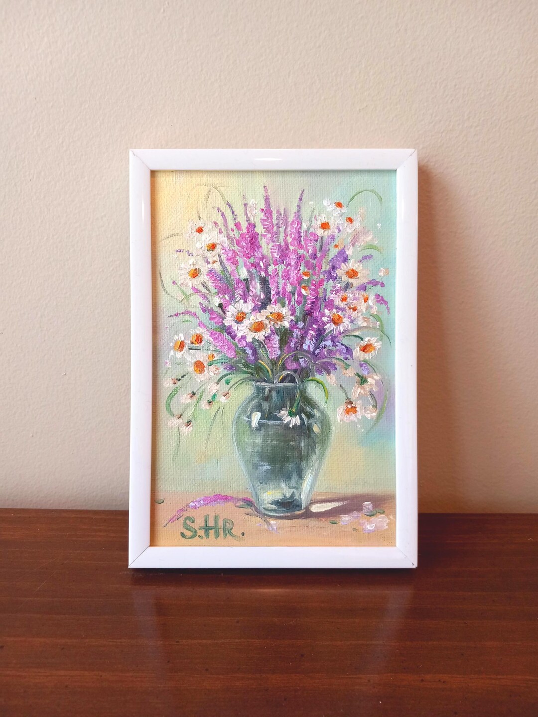 Still Life With Wildflowers Oil Painting 4x6 Original Floral Art ...