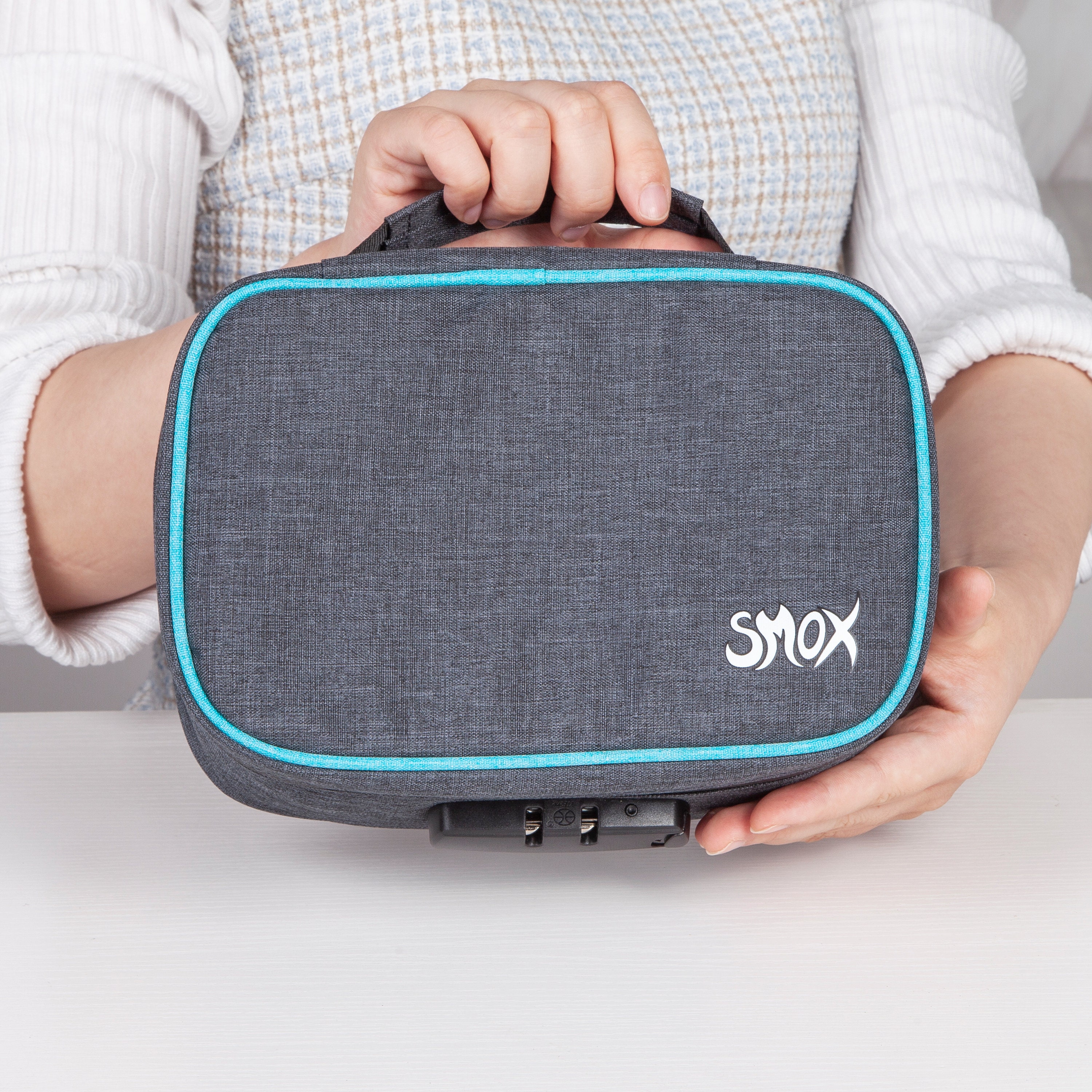 Smell Proof Case Bundle With Combination Lock, Travel Safe, Rolling ...