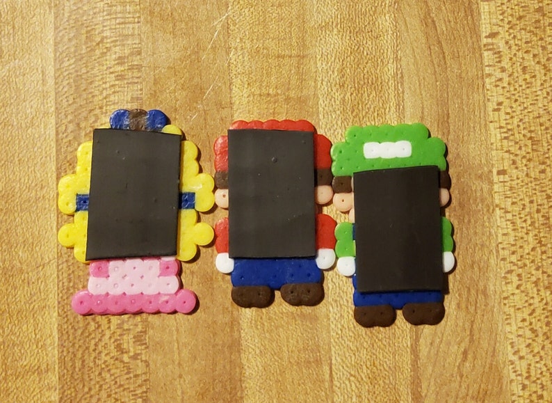 Mario Bro's Perler Bead Magnets • Magnet Gift • Decor for Kitchen • - Etsy