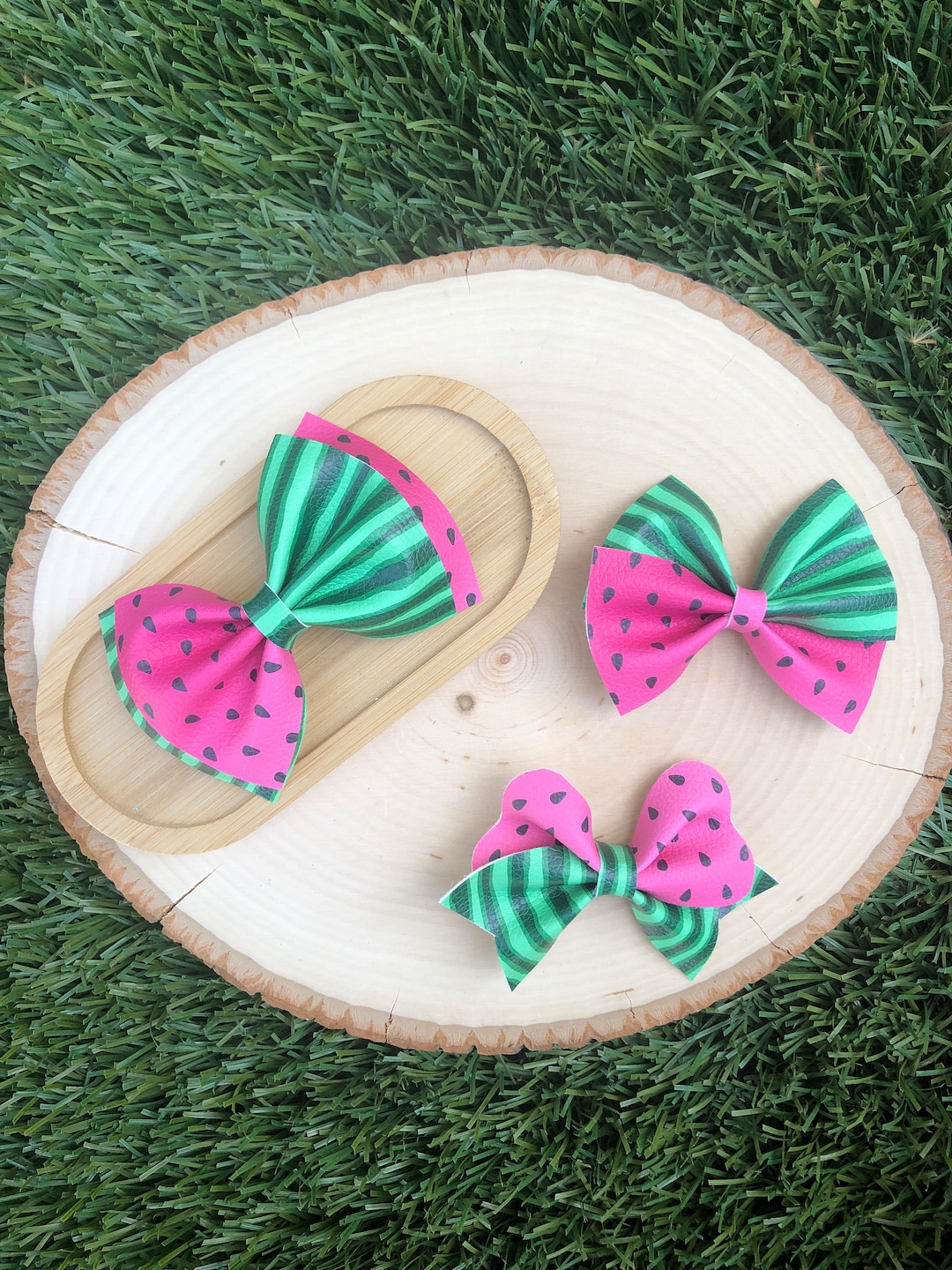 Summer Watermelon Fruit Hair Bow - Etsy