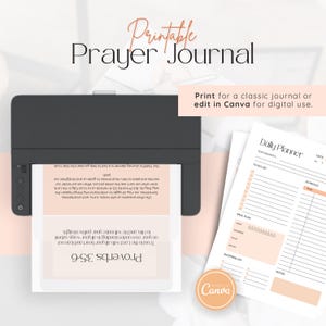 Prayer Journal Printable | Christian Bible Study Planner | Faith Daily ...