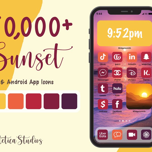 App Icons Sunset - Etsy