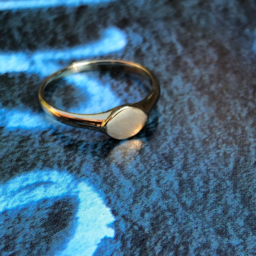 Blank Eye Signet Ring - Etsy