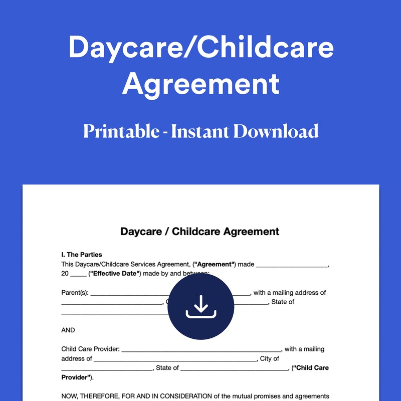 Home Daycare Forms - Etsy
