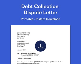 609 Dispute Letter Kit Debt Notary Form Debt Validation Remove ...