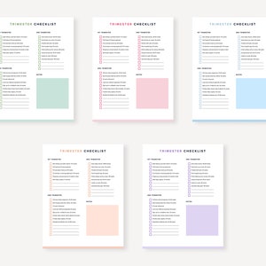 Pregnancy Trimester Checklist Printable: to Do List (PDF) - Etsy