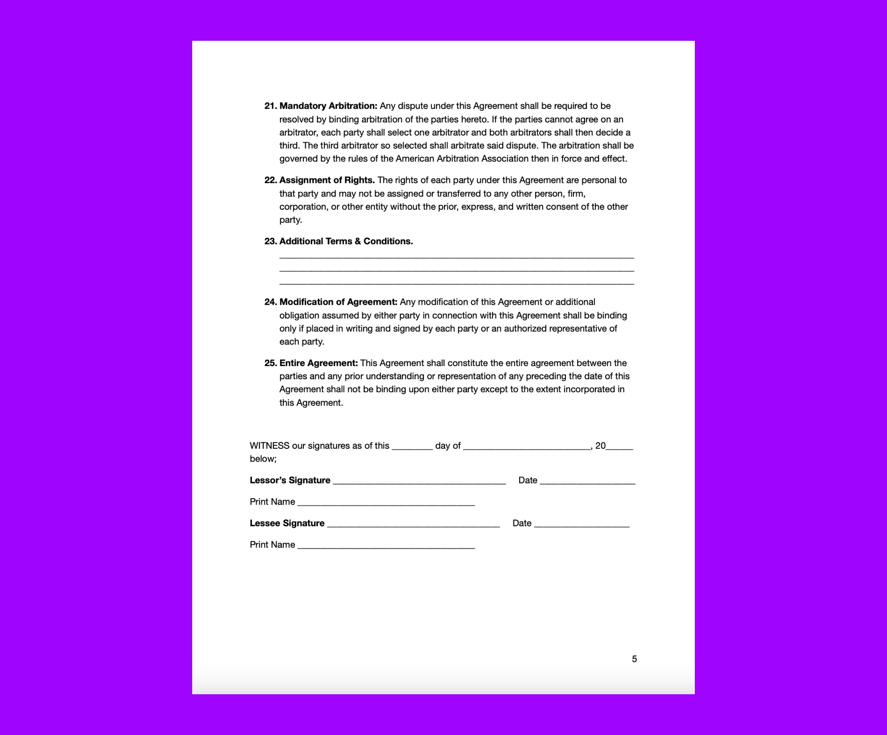 Salon Booth Rental Contract Form Editable Instant Download Booth Rental ...