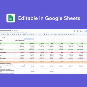 Small Business Tax Deductions Spreadsheet and Cheatsheet - .csv,.xlsx ...