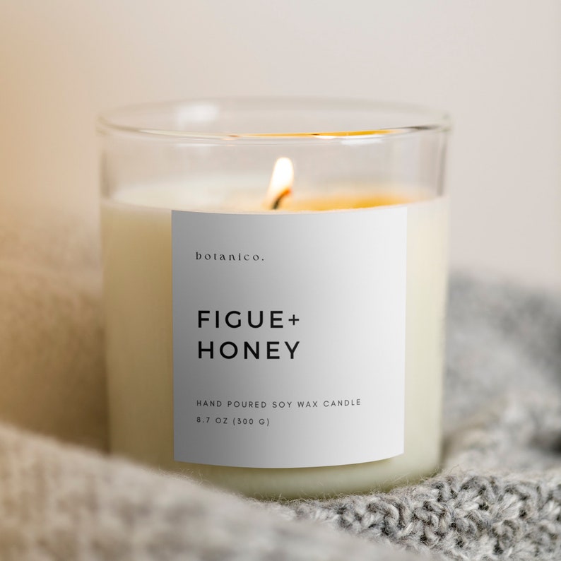 Minimal Candle Lable Template Minimal Candle Label Candle Label Design ...