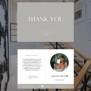 Realtor Thank You Card Template- Real Estate Business Thank You Card ...