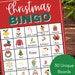 Christmas Bingo, 30 Christmas Bingo Cards, Xmas Picture Bingo, Winter ...