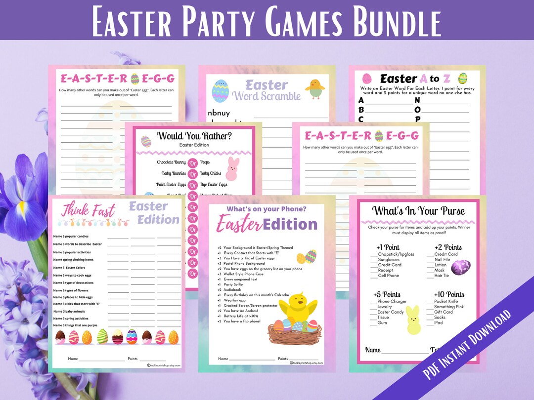 Non Religious Easter Group Party Games / Secular Easter Party Games for ...